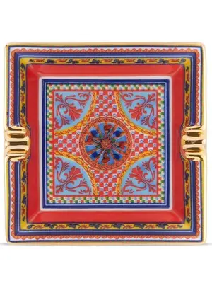 Dolce & Gabbana Contrasting-pattern Porcelain Ash-tray