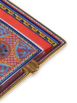 Dolce & Gabbana Contrasting-pattern Porcelain Ash-tray