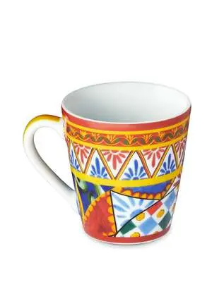Dolce & Gabbana Carretto Siciliano Porcelain Mug - White