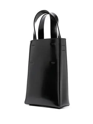 Marni Museo Nano Leather Tote Bag - Black