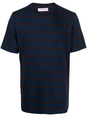 Orlebar Brown Nicolas Stripe-print Short-sleeve T-shirt - Blue