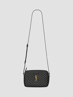 Saint Laurent Lou Camera Shoulder Bag Black