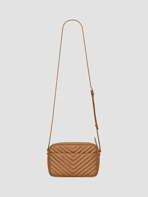 Saint Laurent Lou Camera Shoulder Bag - Cinnamon