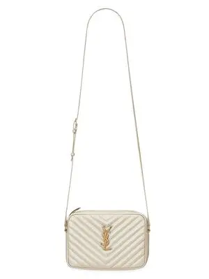 Saint Laurent Lou Camera Shoulder Bag - Crema Soft