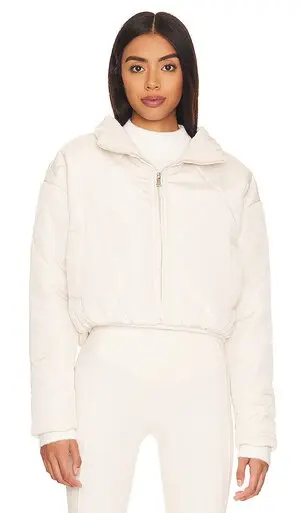 Superdown Rania Cropped Puffer Jacket - Bone