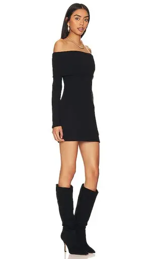 Enza Costa Off-shoulder Sweater Mini Dress