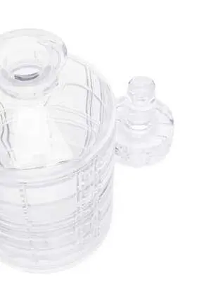 Ralph Lauren Hudson Plaid Glass Decanter