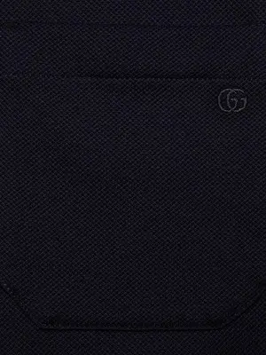 Gucci Web Stripe-collar Piqué Polo Shirt