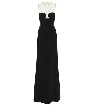 Stella McCartney Mesh-paneled Gown