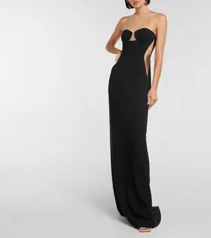 Stella McCartney Mesh-paneled Gown