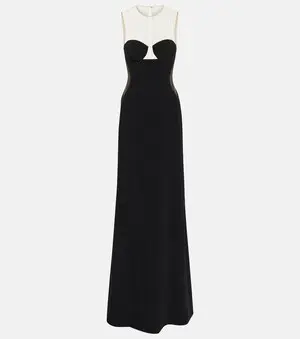 Stella McCartney Mesh-paneled Gown
