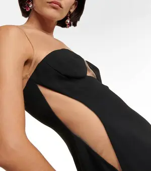 Stella McCartney Mesh-paneled Gown