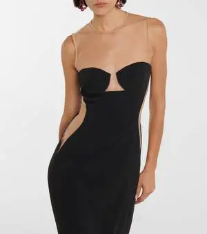Stella McCartney Mesh-paneled Gown