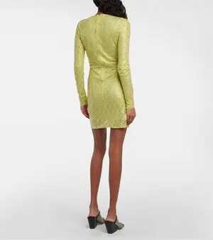 Stella McCartney Crystal-embellished Mini Dress - Green