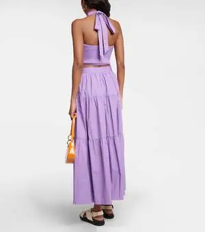 Staud Kai Cropped Halter-neck Top