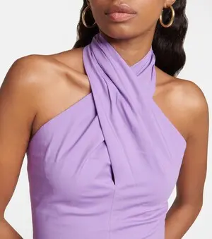 Staud Kai Cropped Halter-neck Top