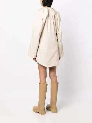 Goen.j Long-sleeve Mini Shirt Dress - Neutrals