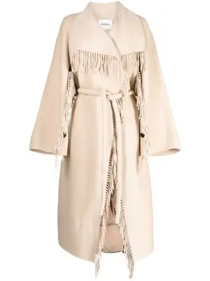 Goen.j Fringe Coats For Women