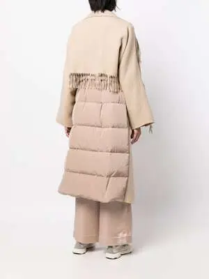 Goen.j Double-faced Fringed Coat - Brown