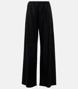 THE ROW Gala Virgin Wool Wide-leg Pants - Black