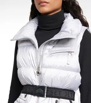 JETSET Clara Glam Puffer Vest - Silver
