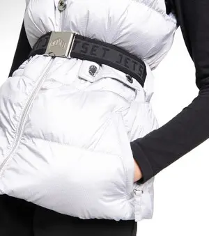 JETSET Clara Glam Puffer Vest - Silver