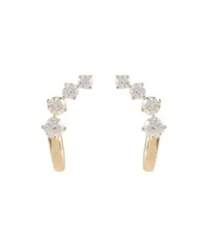 Melissa Kaye Aria Dagger Huggie Earrings