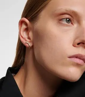 Melissa Kaye Aria Dagger Huggie Earrings