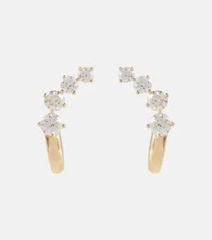 Melissa Kaye Aria Dagger Huggie Earrings