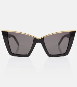 Saint Laurent Sl 570 Cat-eye Sunglasses - Black