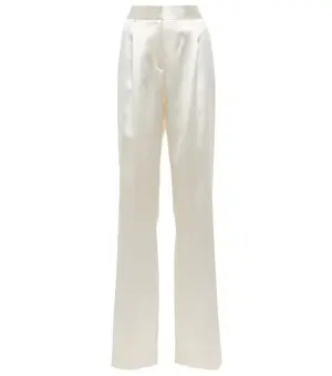 DANIELLE FRANKEL Miriam Wool-silk Trousers
