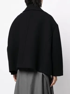 Goen.j Double-breasted Cropped Jacket - Black