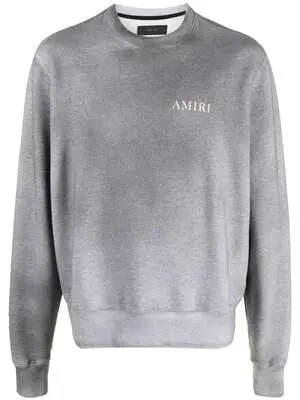 Amiri Faded-effect Logo-print Sweatshirt