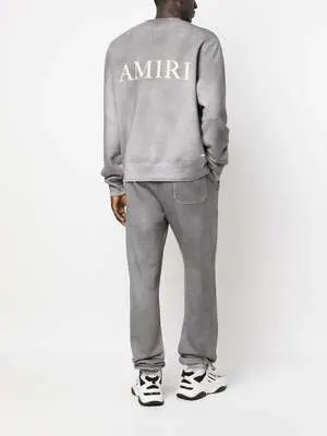 Amiri Faded-effect Logo-print Sweatshirt
