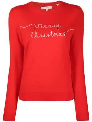 Chinti & Parker Merry Christmas Sweater - Red
