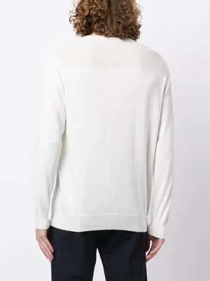 N.peal Button-placket Knit Jumper - White