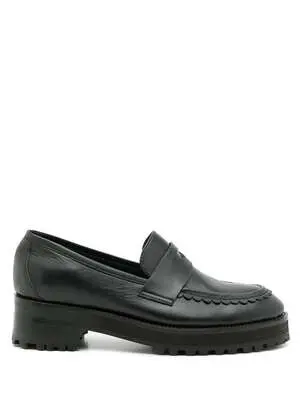 STUDIO CHOFAKIAN Holly Leather Penny Loafers