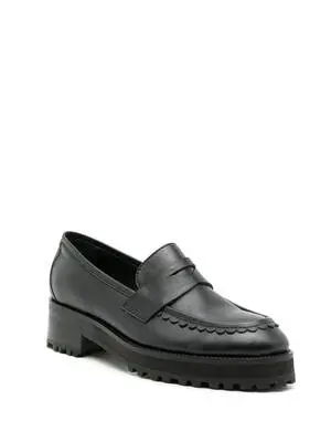 STUDIO CHOFAKIAN Holly Leather Penny Loafers