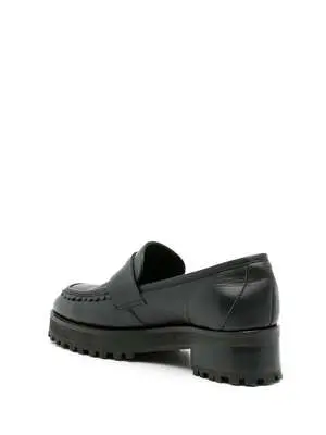 STUDIO CHOFAKIAN Holly Leather Penny Loafers