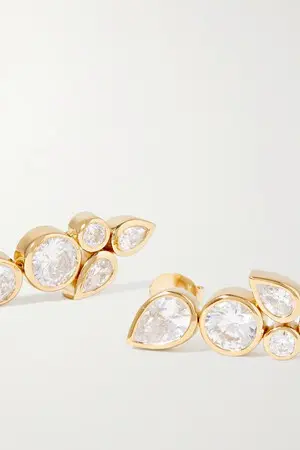 Completedworks No Rush Recycled Vermeil Cubic Zirconia Drop Earrings