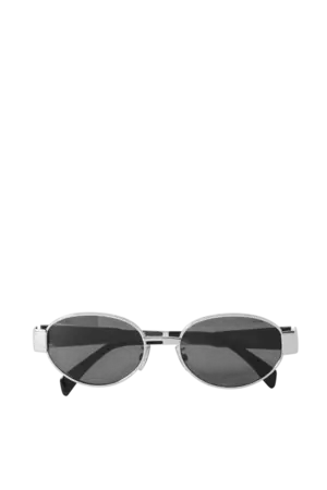 Celine Oval-frame Sunglasses - Silver