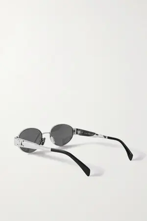Celine Oval-frame Sunglasses - Silver