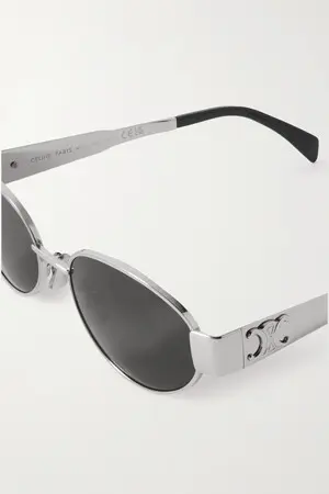Celine Oval-frame Sunglasses - Silver