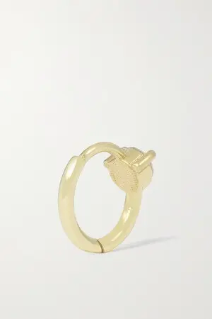 JENNIFER MEYER Cartilage 18-karat Diamond Hoop Earrings