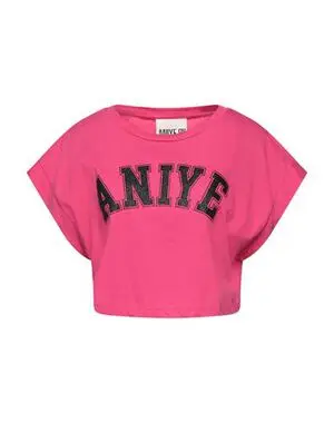 ANIYE BY Printed Jersey Crop Top - Fuchsia