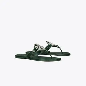 Tory Burch Miller Pavé Sandal - Dark Emerald