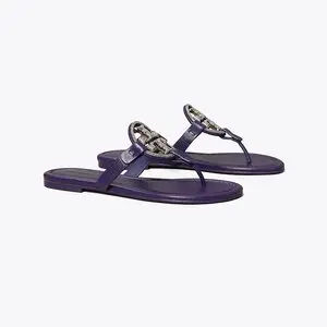 Tory Burch Miller Pavé Sandal Deep Purple