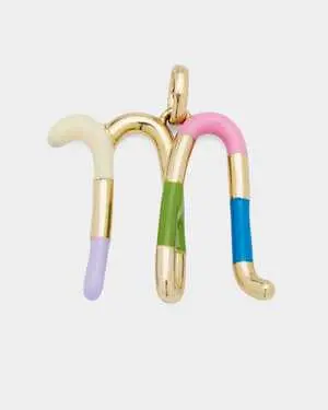 Bea Bongiasca Bea Bongiasca Enamel Letter Necklace M
