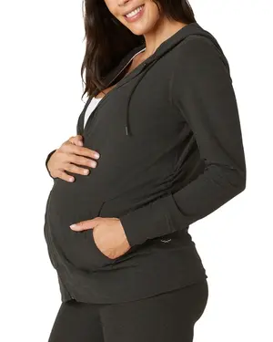 Beyond Yoga Maternity Spacedye Everyday Hoodie - Darkest Night