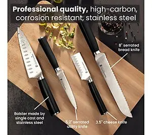 GRANITESTONE Pro Nutriblade 14-piece Knife Set H Block